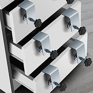 2 Pcs Drawer Front Installation Clamps,Drawer Fixing Clips,Adjustable Stable Furniture Woodworking Jig cabinet installation tools Front Drawer Woodworking Clamps Drawer Jig for Tables Desk Mount