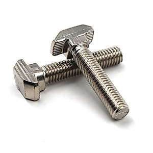 T Bolt Set Screw Bolt Fastener Tool for T-Slotted Aluminum Extrusion Nickel Plated Carbon Steel 40 Series M8X35mm 30PCS