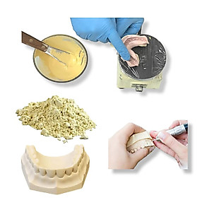 5 lb - Dental Yellow Buff Stone - Gypsum Type III - All Purpose Compound - Model Stones - Used in Dental Lab & Offices ** Includes Scoop **