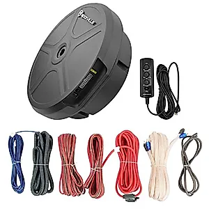 Rockville RockGhost Active Powered 8" Hidden Car Subwoofer Sub For 15"/16"/17" Full Size Spare Tire