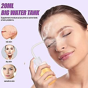 3 Pieces USB Mini Portable Fans Rechargeable Electric Handheld Air Conditioning Lash Shampoo Brushes Nose Blackhead Facial Cleaning Brush Plastic Wash Bottle (Black and White)