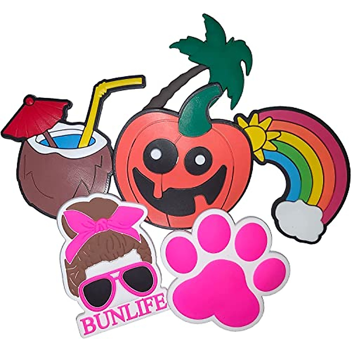 JinJing Beach Bag Accessories PVC Rubber Totes Inserts Charms for Bogg Bag Mom