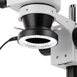 AmScope LED-144-YK 144-LED Microscope Ring Light with Adapter