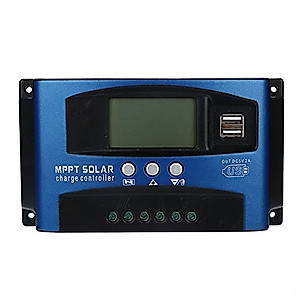 noband 100A MPPT Solar Panel Regulator Charge Controller 12V/24V Auto Focus Tracking with Dual USB Port LCD Display for Lead Acid Batteries (one Size)