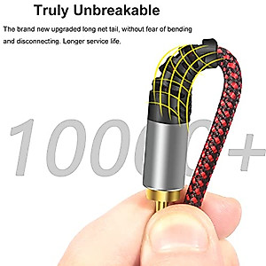 RCA Cable 5Ft,2Rca Male to 2-RCA Male Audio Stereo Subwoofer Cable [Hi-Fi Sound] Nylon-Braided Auxiliary Audio Cord for Home Theater, HDTV, Amplifiers, Hi-Fi Systems,Speakers and etc (5Ft)