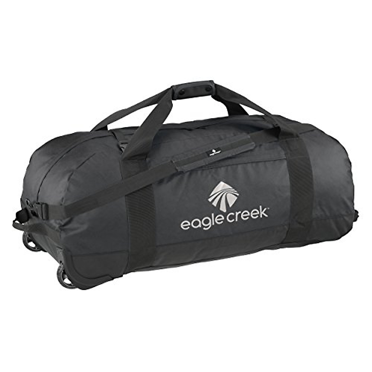 Eagle Creek No Matter What Rolling Duffel Bag XL - Featuring Durable Water-Resistant Fabric, Bar-Tacked Reinforcement, and Heavy Duty Treaded Wheels, Black - X-Large