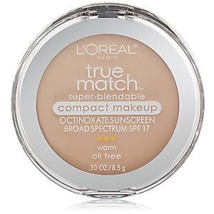 L'Oréal Paris True Match Super-Blendable Compact Makeup, W1 Porcelain, 0.3 oz.