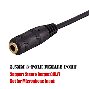 Warmstor 2 Pack Gold Plated 2.5mm Male to 1/8 inch 3.5mm Female Stereo Audio Jack Adapter Cable 90 Degree Right Angle Connector 6 inch Cord for Radios,Headphones,Recorder,Camera