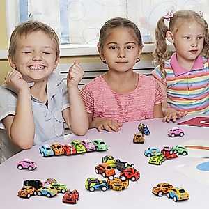 Vileafy 30 Bulk Mini Pull Back Cars -Goodie Bag Stuffers for Kids 3-5, Birthday Return Gifts, Carnival Prizes for Boys and Girls Party Favors and Class Treasure Box