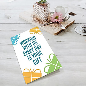 Funny Birthday Card for Coworker, Hilarious Birthday Card for Boss, Humorous Coworker Card, Working With Us Everyday Is Your Gift