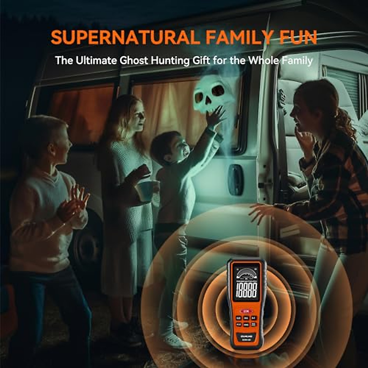 olmlmo Emf Meter,Electric Field, Radio Frequency Field, Magnetic Field Strength Meter,Rechargeable Radiation Detector for 5g Cell Tower, WiFi Signal Detector,Emf Inspections,Ghost Hunting
