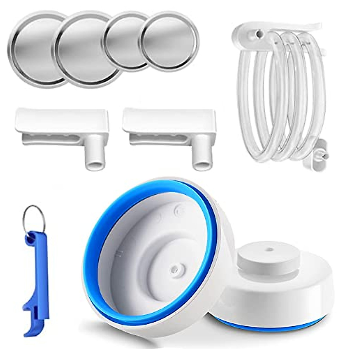 Jar Vacuum Sealer Accessories for Foodsaver Vacuum Sealer Food Storage and Compatible with Most Household Vacuum Machines Attachment for Mason Regular and Wide Mouth Jars