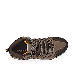 Columbia Men's Crestwood Mid Waterproof, Cordovan/Squash, 10.5