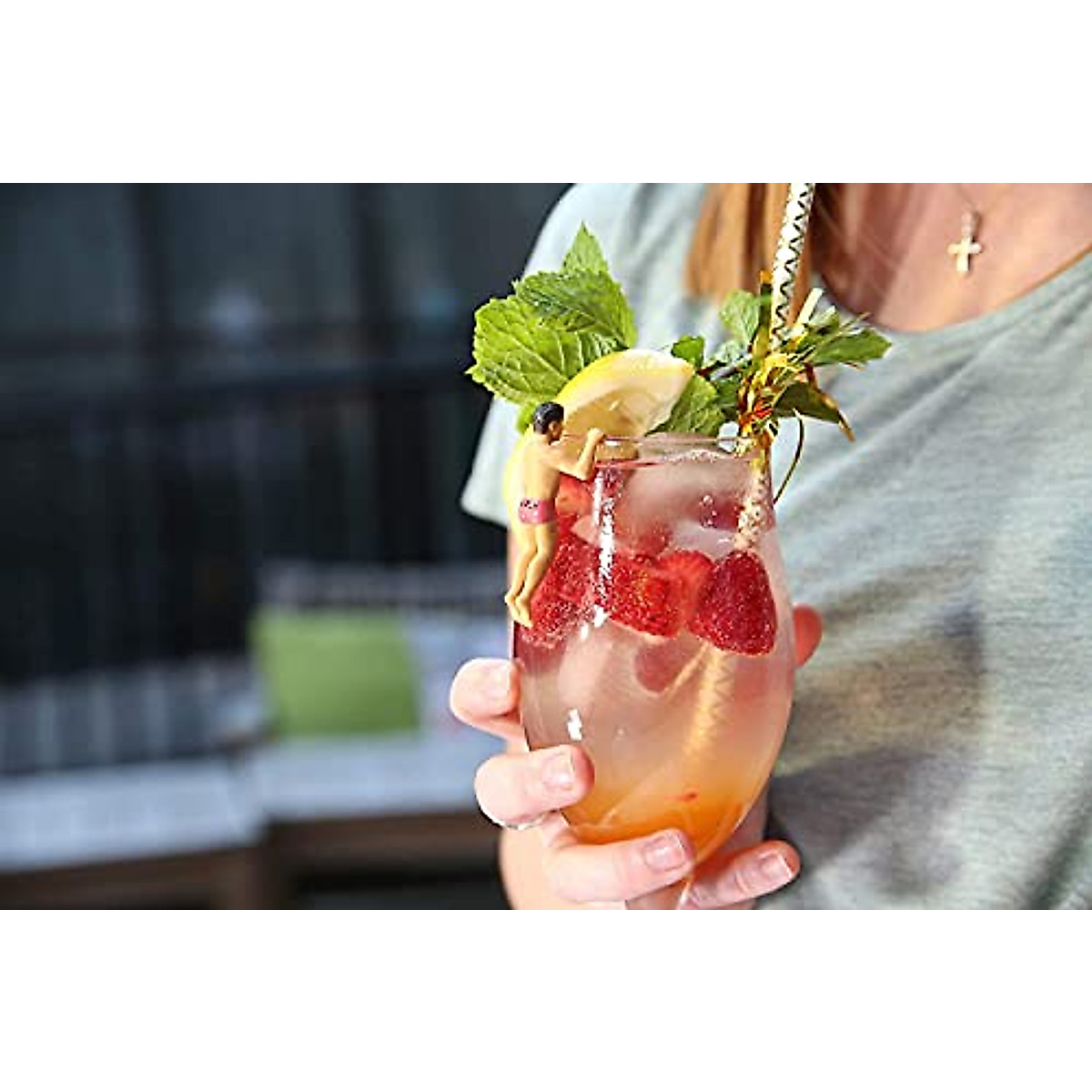 Drinking Buddies Cocktail/Wine Glass Markers count of 6