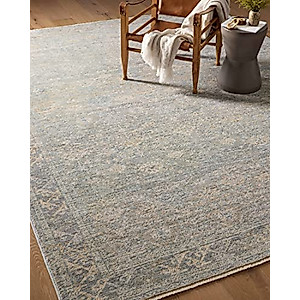 Loloi Angela Rose x Blake Collection BLA-01 Sky/Beige, Transitional 5'-3" x 7'-6" Area Rug