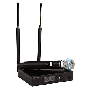 Shure QLXD24/B87A Handheld Wireless System with BETA 87A Vocal Microphone, G50 (QLXD24/B87A-G50)
