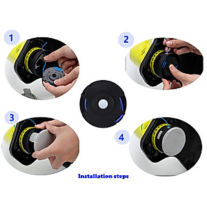 LEIMO KPARTS 0.065 String Trimmer Spool Line for Ryobi One+ AC14RL3A, 0.065" Autofeed Replacement Spools for Ryobi 18V, 24V, and 40V Cordless Trimmers (12 Pack)