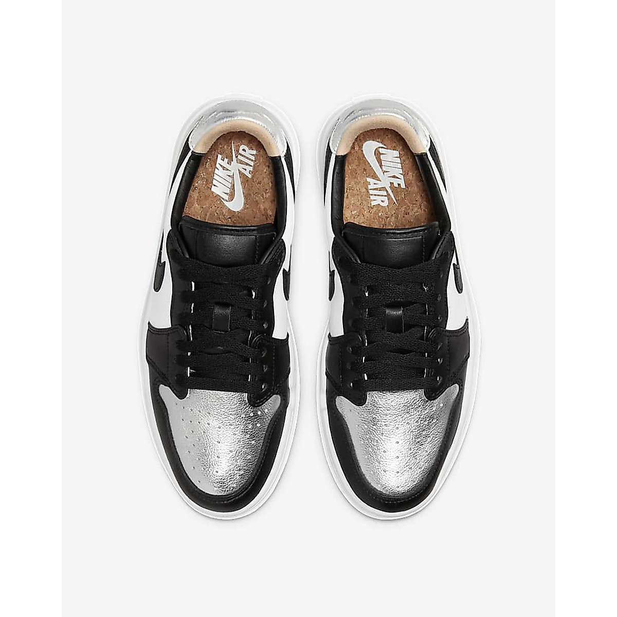 Jordan Womens Air 1 DQ8561 001 Silver Toe - Size 8W