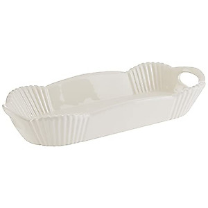 Mud Pie Blessings Bread Bowl and Towel Set, White, Small