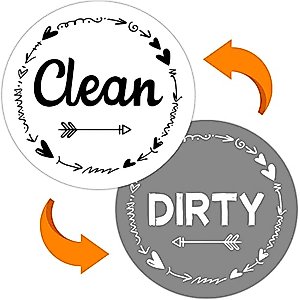 Dirty Clean Dishwasher Magnet,Dishwasher Magnet Clean Dirty Sign Magnet for Dishwasher Dish Bin That Says Clean or Dirty Dish Washer Refrigerator for Kitchen Organization and Storage Necessities
