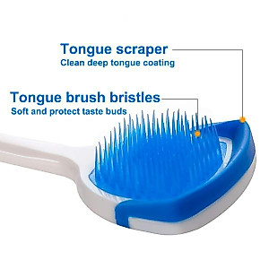 5 Pack Tongue Scraper Brush, Tongue Scraper, Tongue Cleaner, Tongue Brush, Tongue Scraper Cleaner, Tongue Brushes, Helps Fight Bad Breath, 5 Tongue Scrapers
