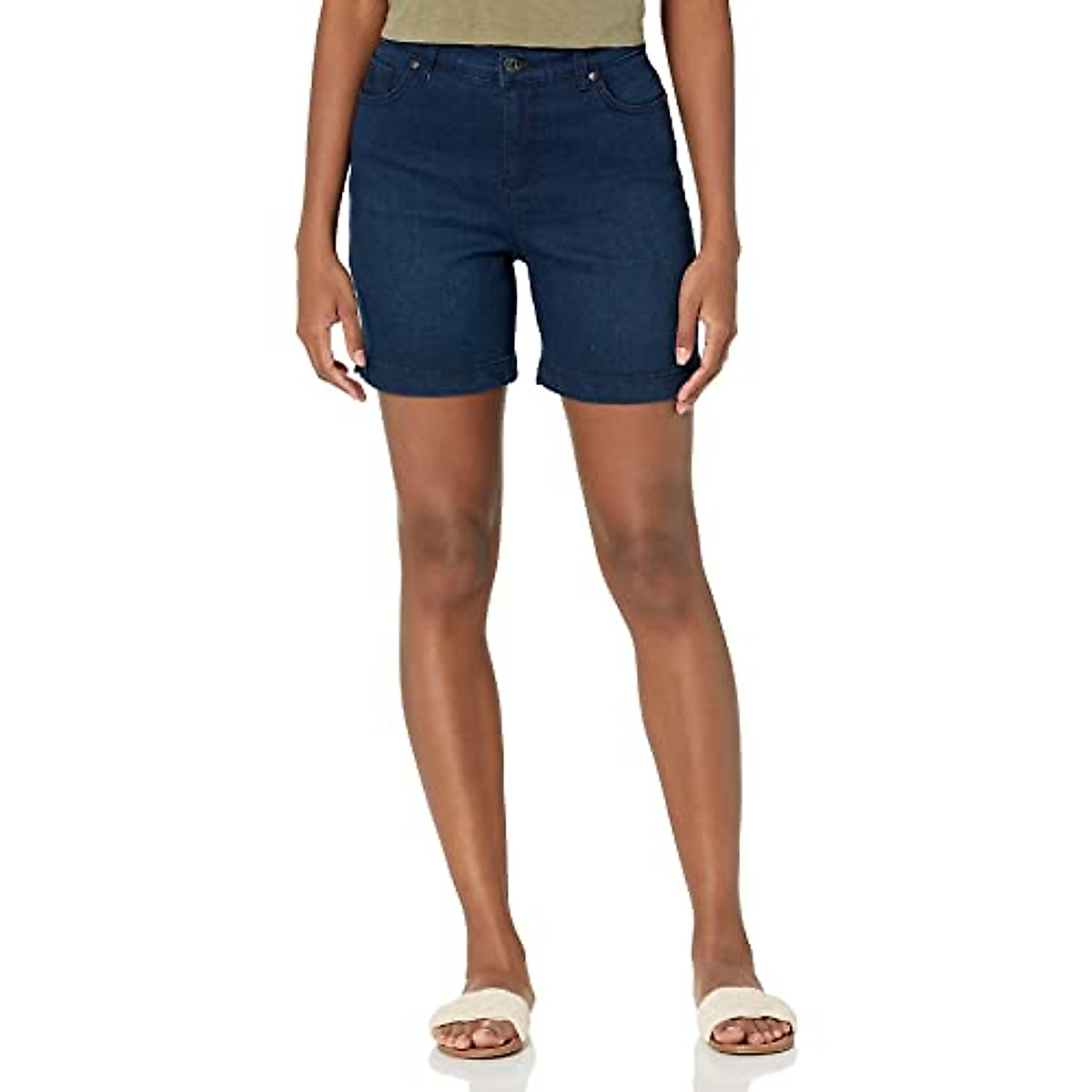 Gloria Vanderbilt Women's Amanda Basic Jean Short, Park City, 14 Regular