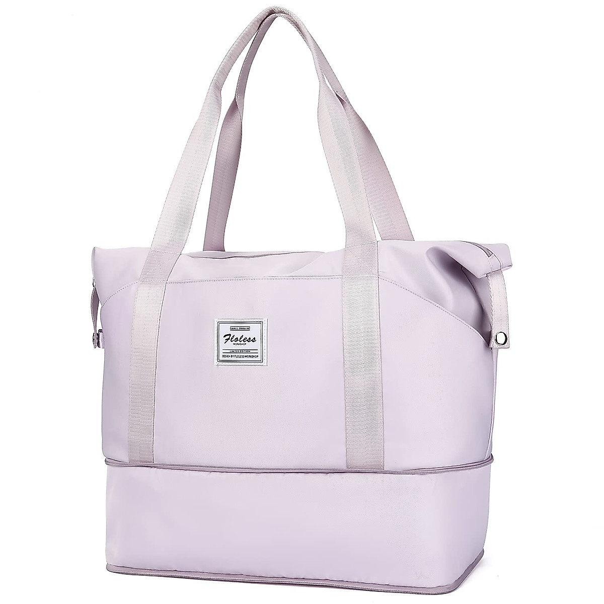 Large Travel Tote Bag, Waterproof Expandable Duffel Gym Tote Bag,Weekender Carry On Overnight Bags for Women with Trolley Sleeve Wet Pocket,travel duffel bags