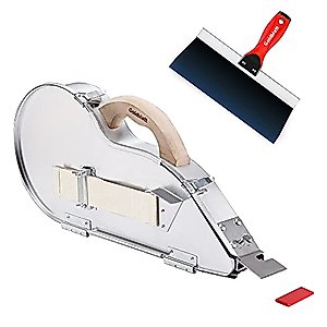 Goldblatt Banjo-Wet Tape Set Drywall Taping Tools with 10" Blue Steel Taping Knife, Lightweight & Comfortable Use for Finishing and Patching