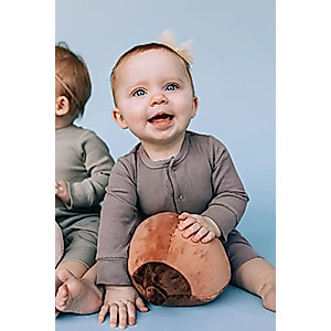 nerdbugs Breast Plush - The Breast is Yet to Come! (Brown/Tan) Breast Cancer Awareness/Breast Cancer Survivor Gift/New Mom Gift/Pregnancy Gift