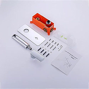 Bathroom Faucet Wall-Mounted Bathroom Sink Faucet Brass Basin Mixer Tap Hot and Cold Water Lavatory Faucet Single Handle Bathroom ​Vessel Sink Faucet,Chrome Heavy Duty