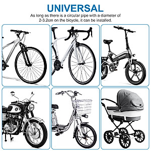 Accmor Bicycle Water Bottle Holder for Bike & Motorcycle, Adjustable Bike Water Bottle Cages with Strap, 360 Degree Rotatable Bottle Holders for Kids Bike Adult Bike,1 Pack