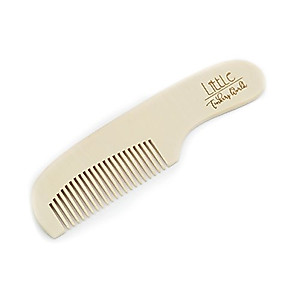 Wooden Baby Hair Brush and Comb Set (4-Piece) for Newborns and Toddlers | Ideal for Baby Cradle Cap | Wood Bristles Baby Brush | Baby Massage and Scalp Brush | Perfect for Baby Registry Gift Set