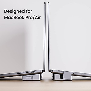 INVZI MagHub 12-in-2 USB-C Docking Station Triple Monitors with Pop-Up SSD, Dual 4K HDMI, DP, 100W PD Charging, USB 3.2 10Gbps USB, RJ45, SD/TF Slots for MacBook Pro M1 14” 16”, MacBook Air M2 13”