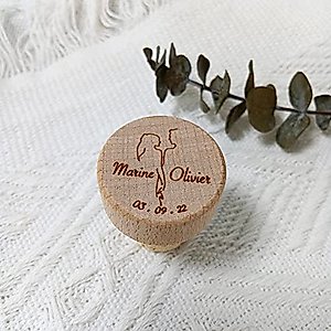 Personalized Wine Bottle Cork T Shaped Cork Plugs for Wine Cork Wine Stopper Reusable Wine Corks Men and Women Artistic Aesthetic Silhouette Shape Wedding party Favor decor,custom,10PCS