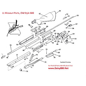 Daisy Powerline 880 881 Old Style Rebuild Kit Reseal Seal Gun Bb Air Rifle Set By JL Missouri Parts