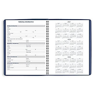 AT-A-GLANCE 2023 Weekly Planner, Quarter-Hourly Appointment Book, 8-1/4" x 11", Large, Fashion Color, Blue (7094020)