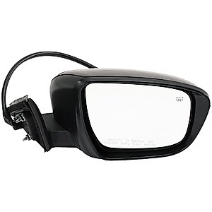 Kool Vue Passenger Side Power Heated Mirror for Nissan Rogue 2016-2017 With Signal Light Paintable