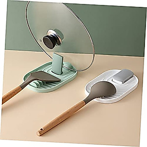 Tofficu 2pcs Storage Rack Cutting Board Holder Stand Shelf Brackets Cutting Board Storage Rack Pan Lid Shelf Utensil Reset Grill Utensil Pot Lid Stands Pot Cover Rack Ladle Holder Pp Spoon