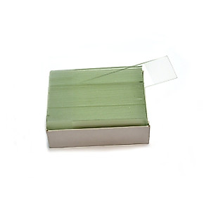 EISCO Glass Microscope Slides, 50 Pack - Precleaned - Ground & Polished Edges - Frosted End