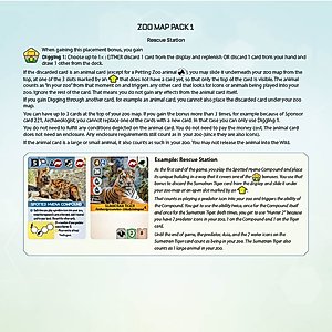 Capstone Games Ark Nova: Zoo Map Pack 1 - Game Accessory Pack, Expand Your Collection, All New Mechanics and Layouts to Explore