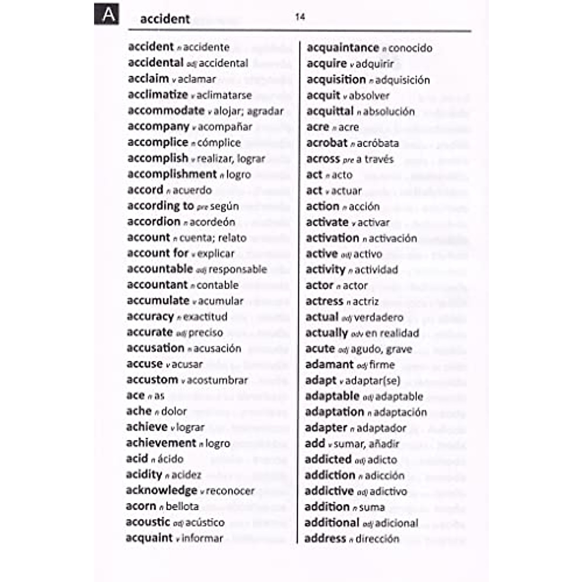 Spanish edition Word To Word Bilingual Dictionary