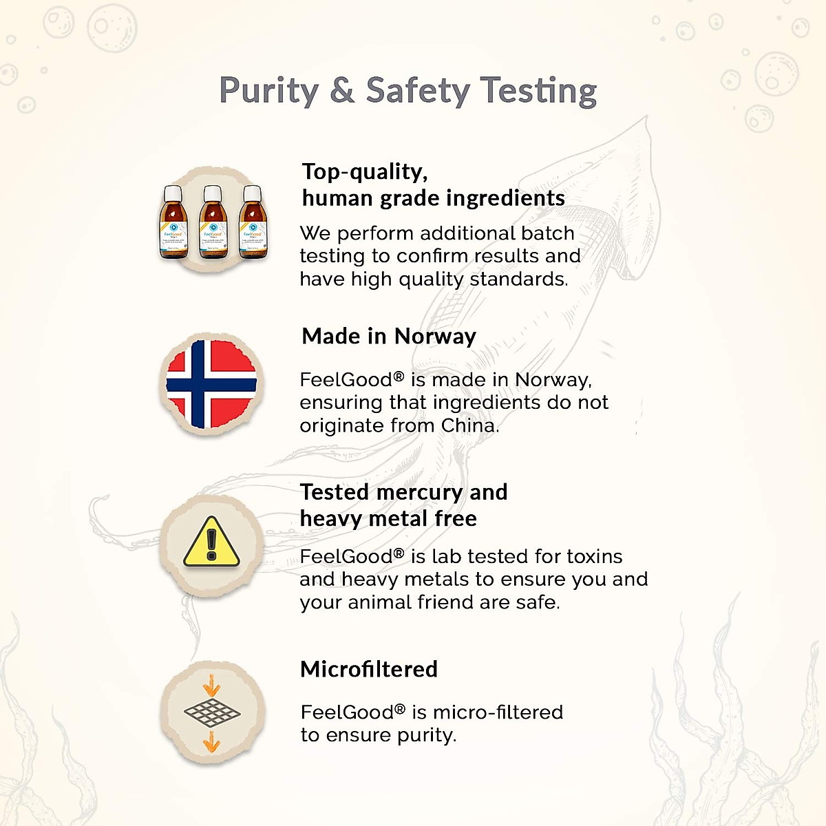 Dr. Dobias - Feelgood Omega Oil for Dogs, Calamari Oils, Non-Fish Liquid Omega 3 Fatty Acids for Dogs, for Coat, Joint & Immune Health, 6.7 fl Oz