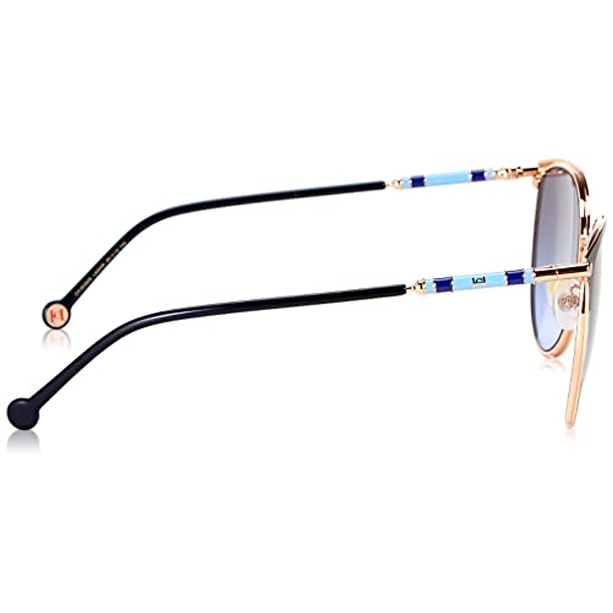 Carolina Herrera Grey Shaded Blue Butterfly Ladies Sunglasses CH 0029/S 0LKS/GB 60