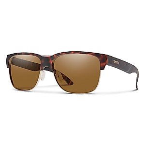 Smith Lowdown Split Lifestyle Sunglasses - Matte Tortoise | Chromapop Polarized Brown