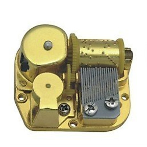 Huiliduo Gold Plating 18 Note Musical Movement-Different Tunes Available (Tune is Swan Lake)