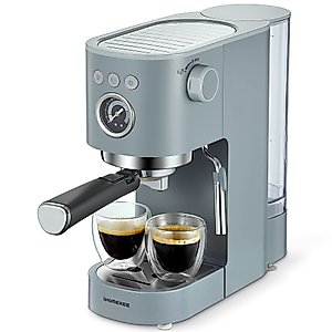 Ihomekee Espresso Machine Coffee Makers 15 Bar Cappuccino Machines with Milk Frother for Espresso/Cappuccino/Latte/Mocha for Home Brewing 1350W - CM6927