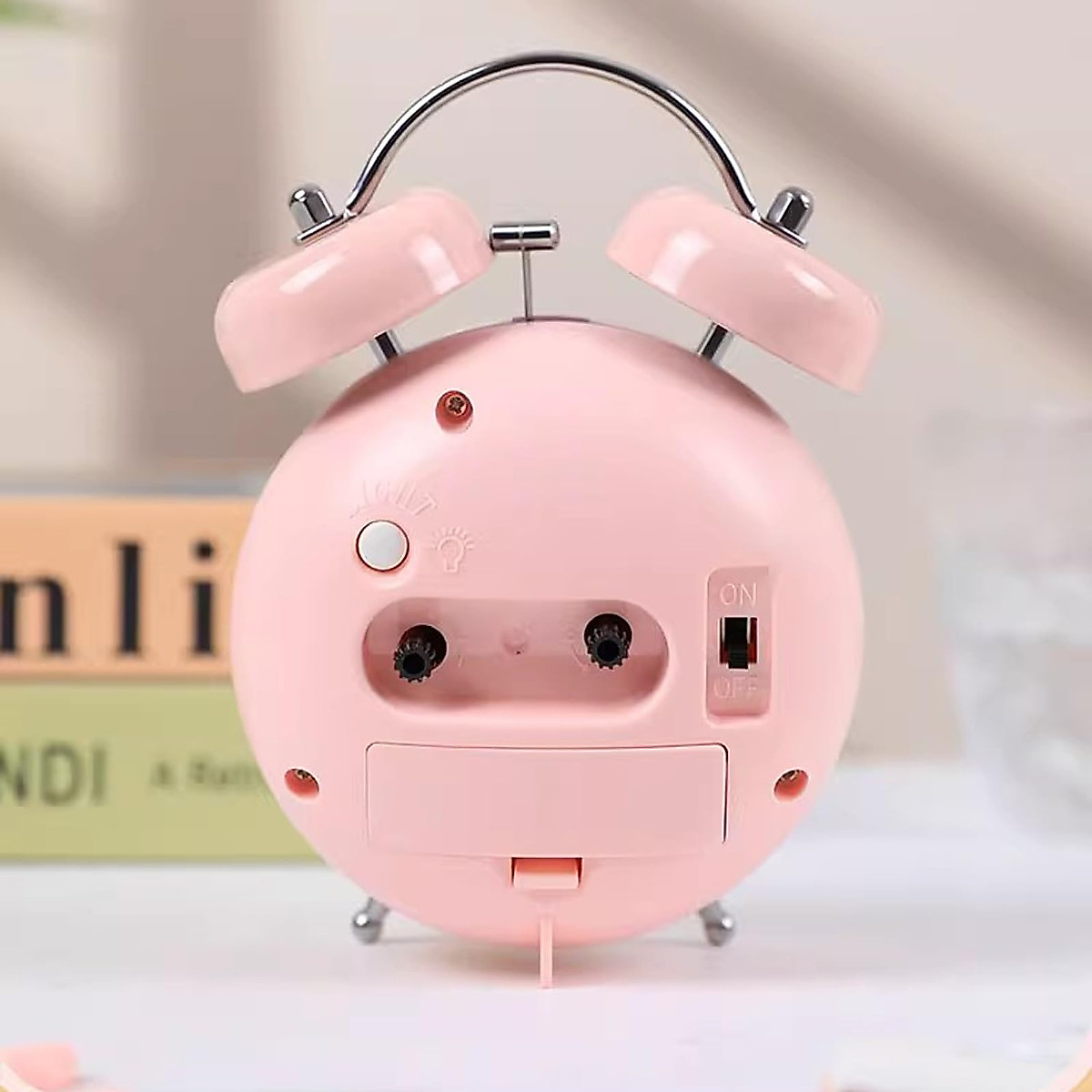 GRFIT Alarm Clocks Loud Alarm Clock for Bedrooms, Analog Alarm Clock, Small Alarm Clock, Cute Design for Kids, Battary Operation, 4 inch Digital Alarm (Color : B)