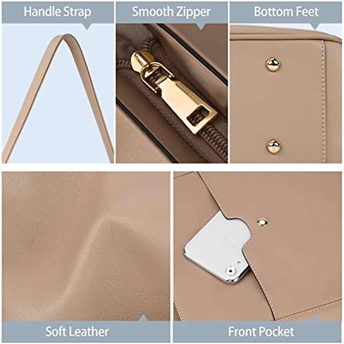 Purses and Handbags Leather Tote Bags for Women PU Hobo Bag Large Shoulder Bag with adjustable shoulder strap