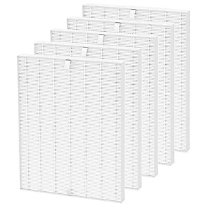 C545 True HEPA Replacement Filter S Compatible with Winix C545, B151, P150, 9300 Air Cleaner Purifier, Replaces Winix Filter S 1712-0096-00 and 2522-0058-00, 5 Pack H13 Filters