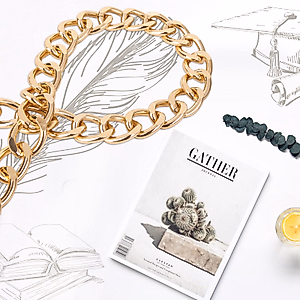 Hoedia Gold Chain for Men/Women, Gold Plated Chunky Necklace-20MM Width Big Rope Feel Real, Solid Fake Gold Chain Necklace for Party, Hip Hop Rapper Style, 80s 90s Custome, 32 Inches